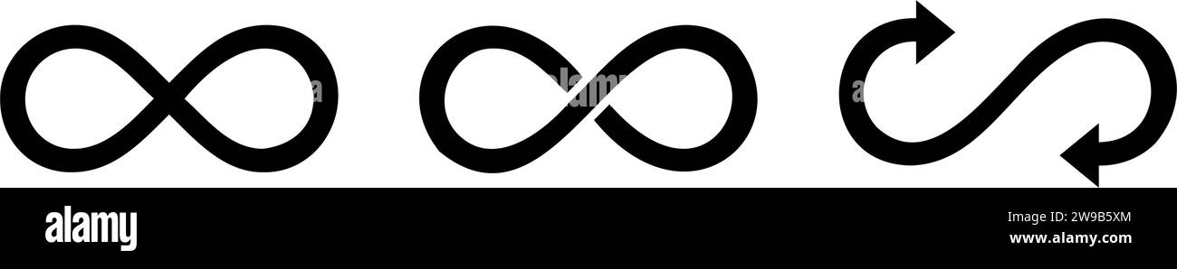 Infinity icon sign set basic simple design Stock Vector Image & Art - Alamy