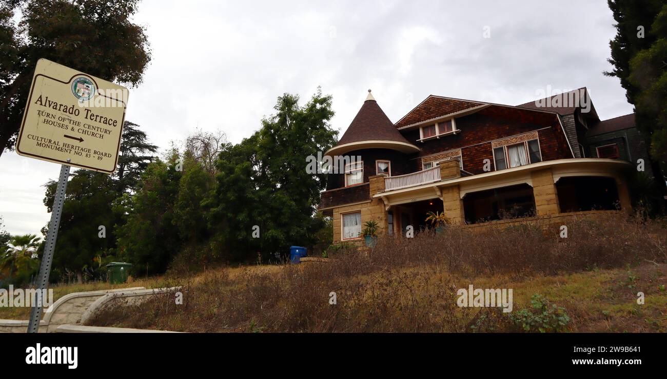 Los Angeles, California: Gilbert House at 1333 Alvarado Terrace ...