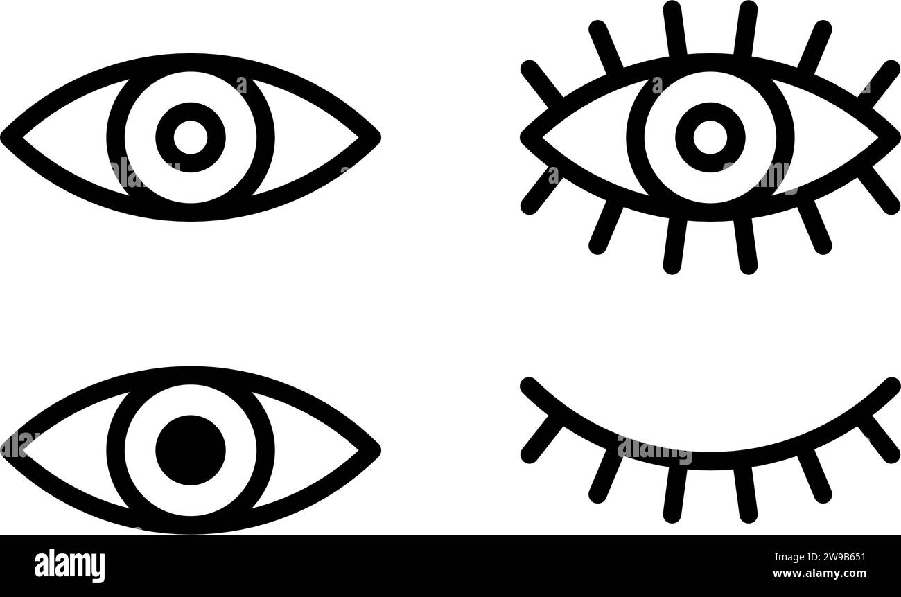 Simple eyes Cut Out Stock Images & Pictures - Alamy