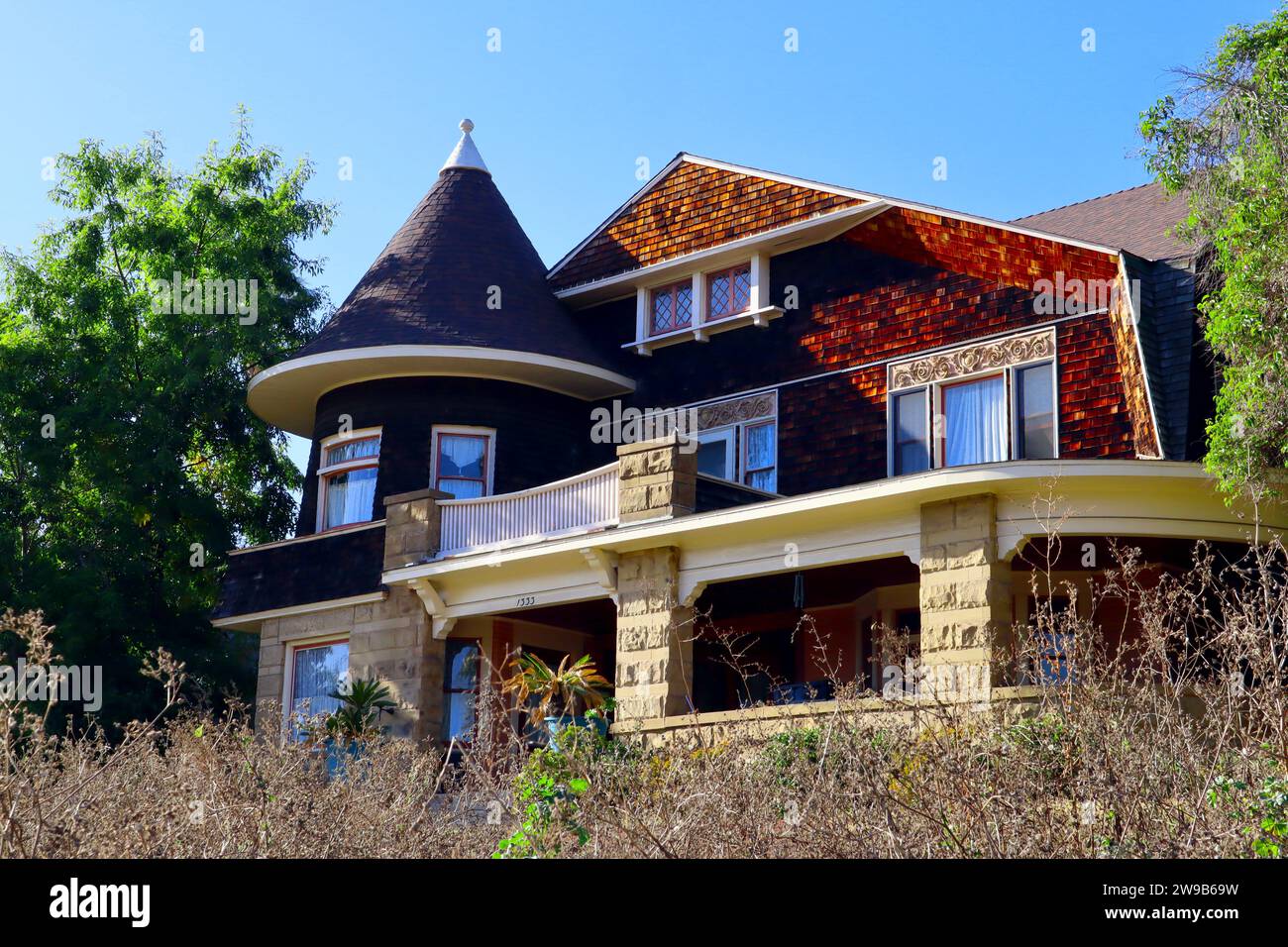 Los Angeles, California: Gilbert House at 1333 Alvarado Terrace ...