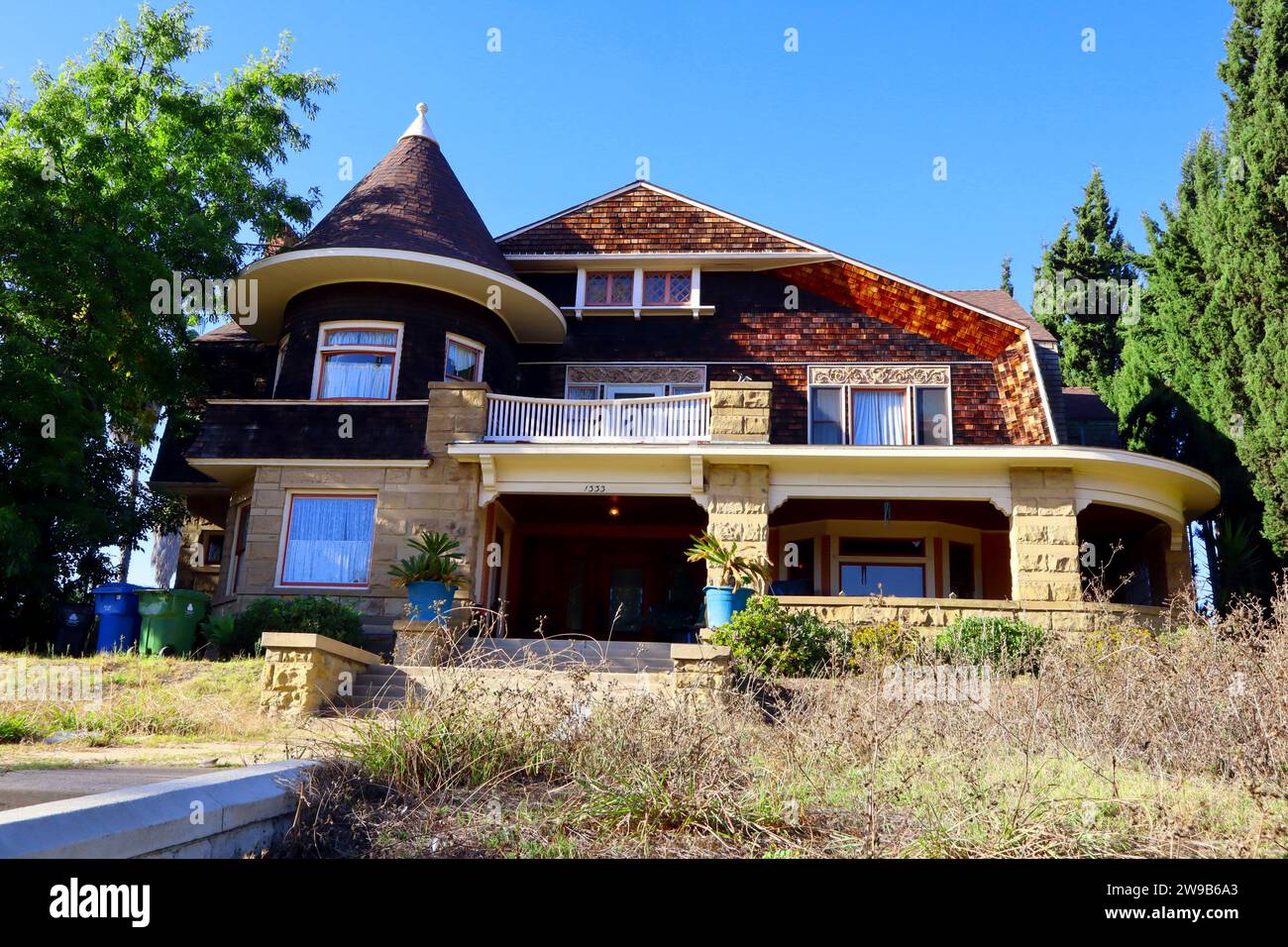 Los Angeles, California: Gilbert House at 1333 Alvarado Terrace ...