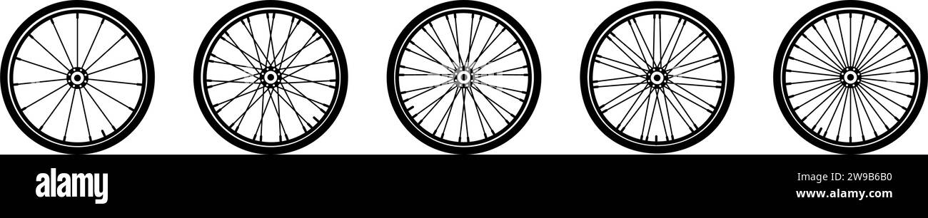 Bicycle wheels bicycles ride bicycles Stock Vector Images - Alamy