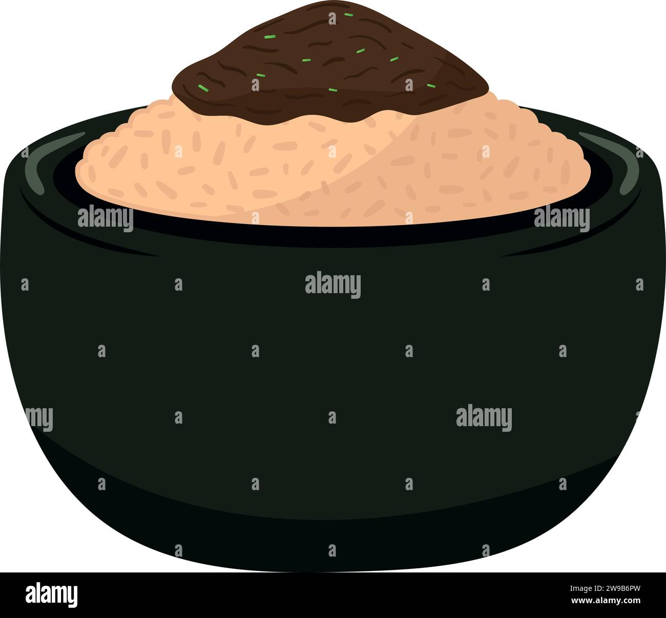 nigerian food rice and sauce Stock Vector Image & Art - Alamy