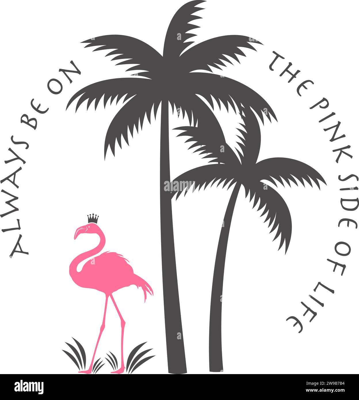 Grey flamingo Stock Vector Images - Alamy