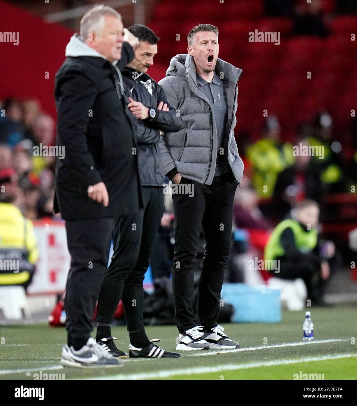 Luton Town manager Rob Edwards during the Premier League match at ...