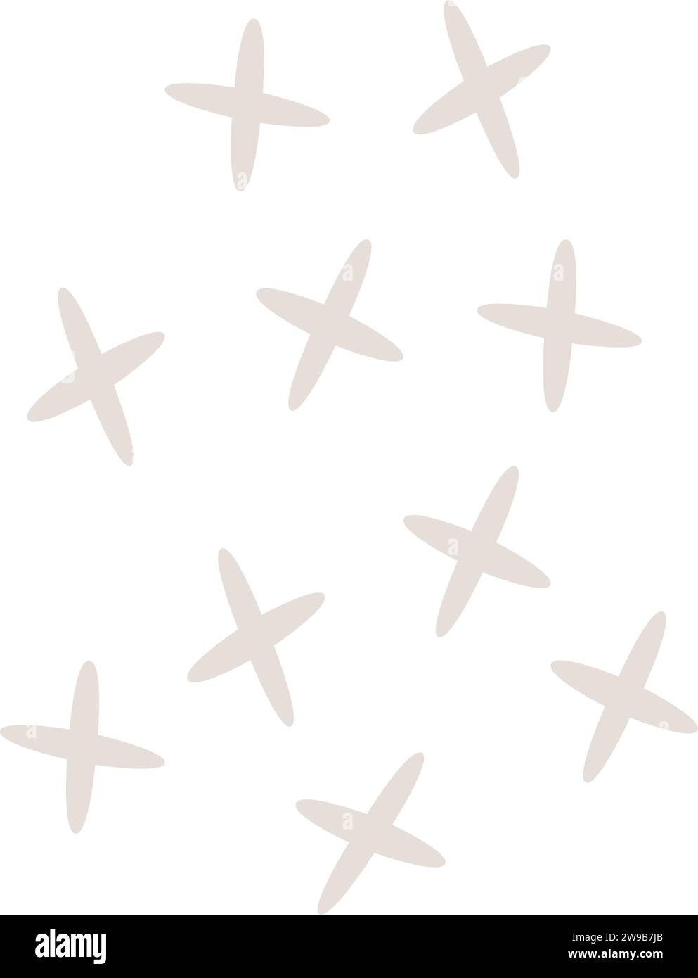 x, cross, star pattern with transparent background Stock Vector Image ...