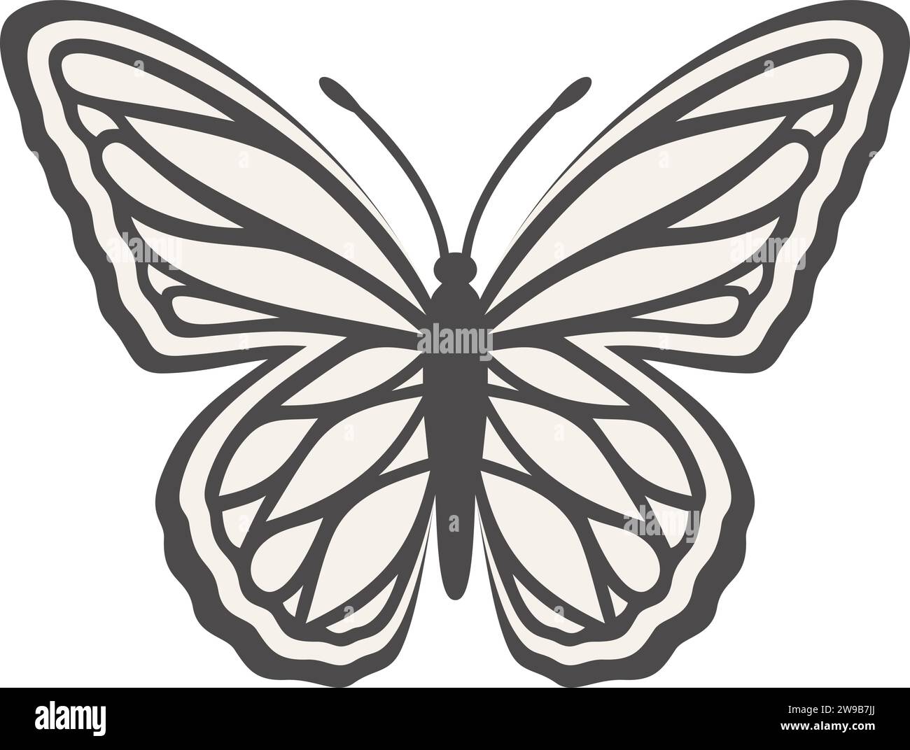Butterfly with transparent background Stock Vector Image & Art - Alamy