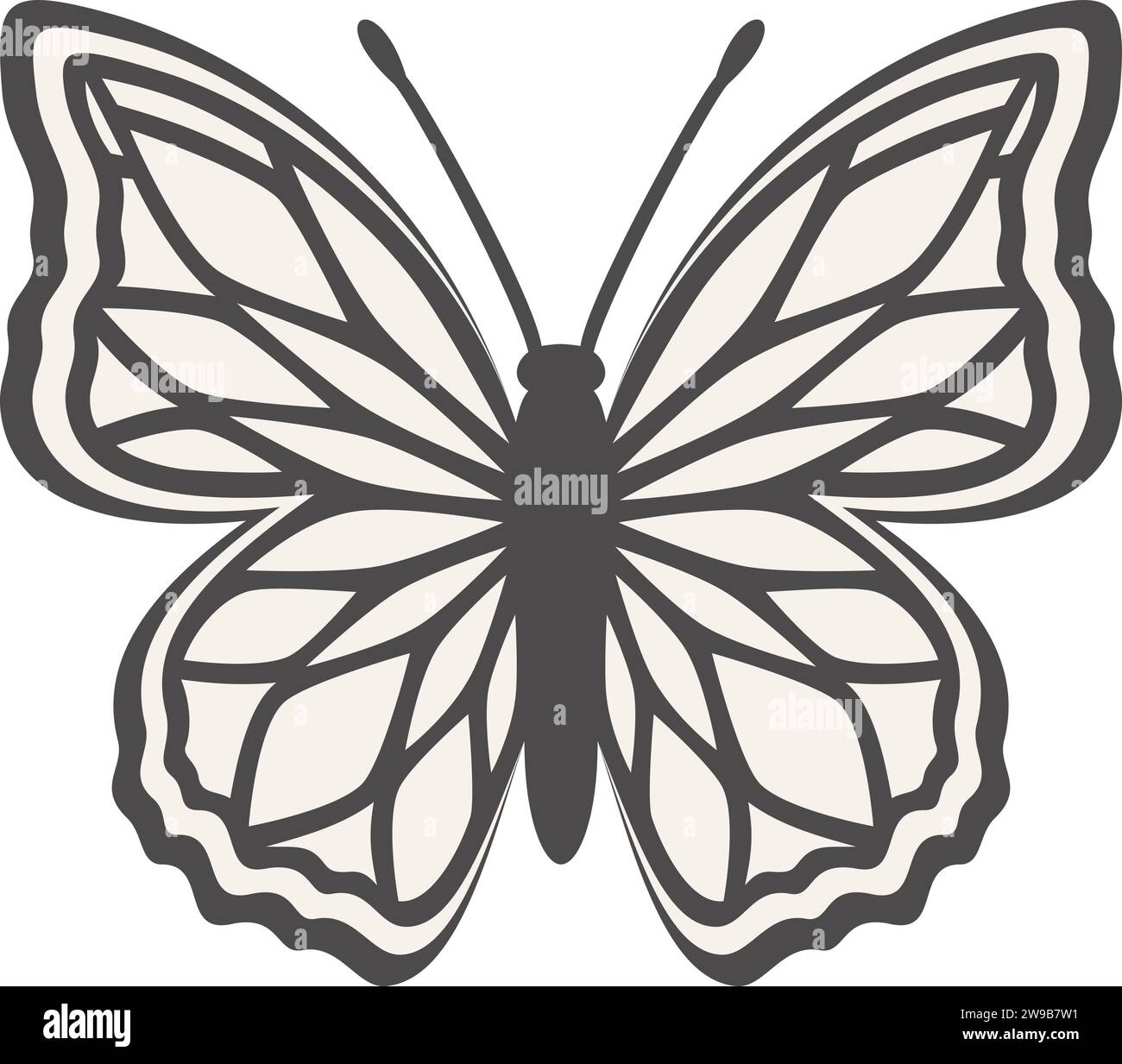Butterfly with transparent background Stock Vector Image & Art - Alamy