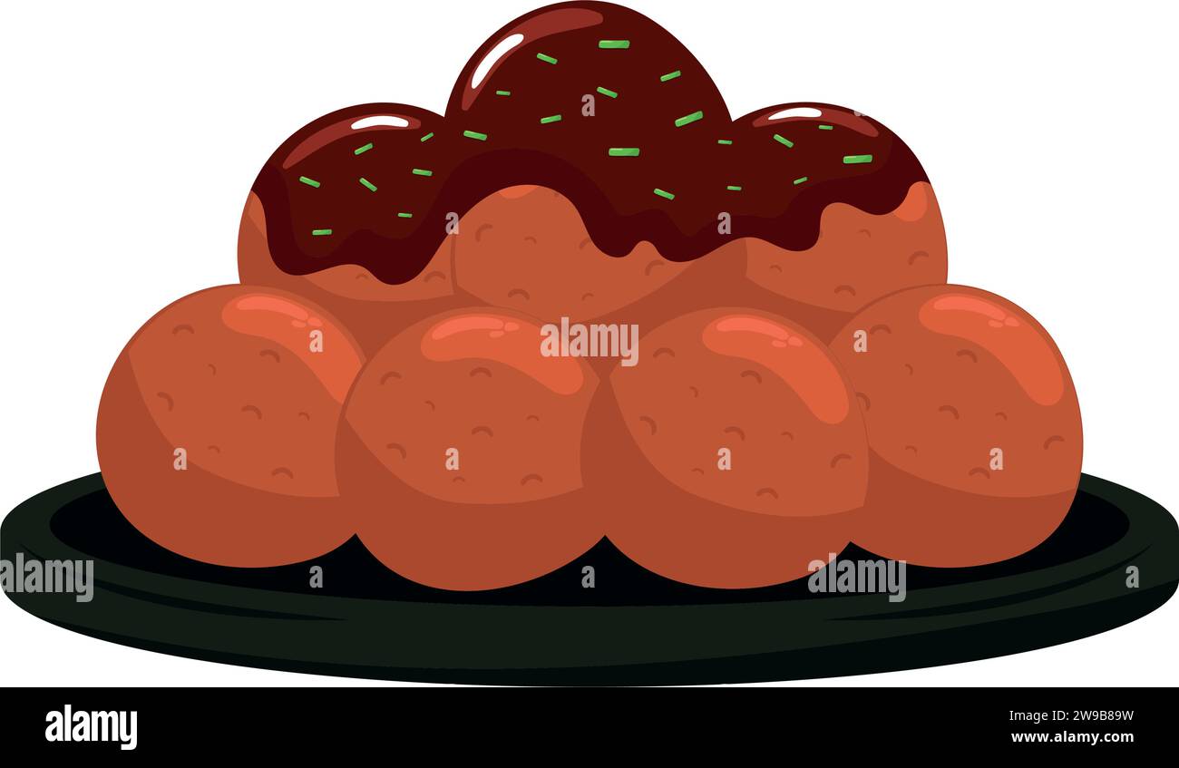 nigerian food puff puff Stock Vector Image & Art - Alamy