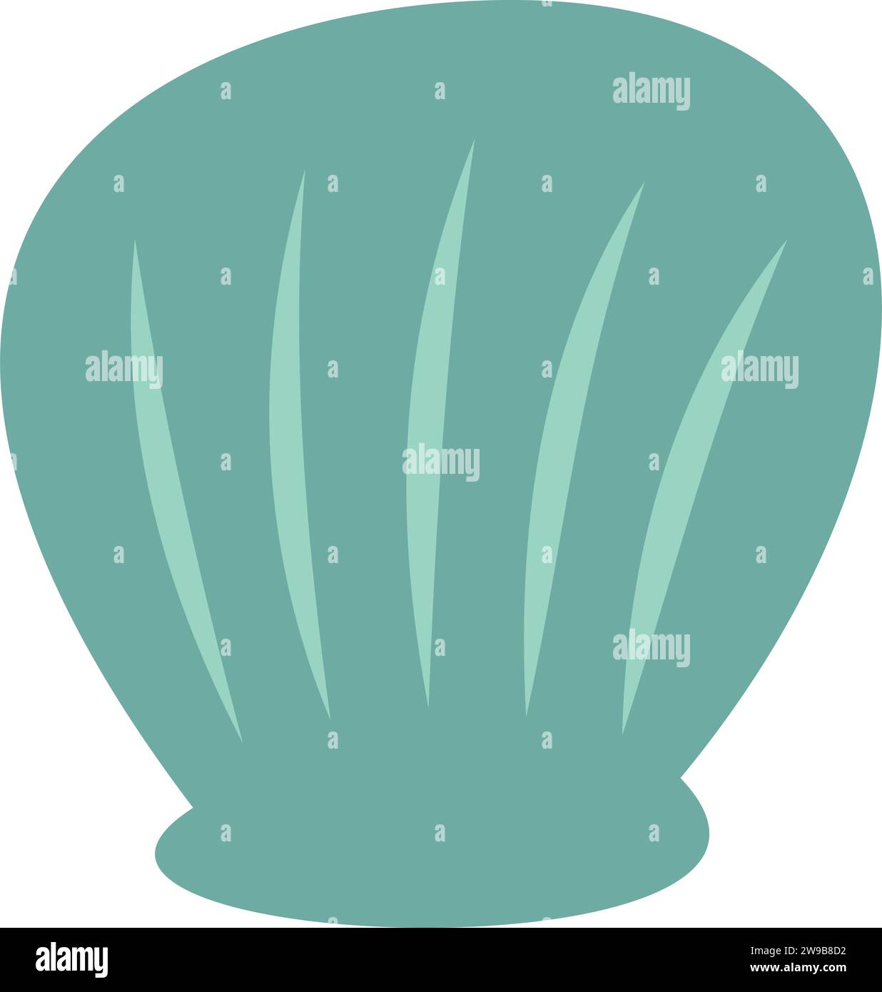 shell, sea creature with transparent background Stock Vector Image ...