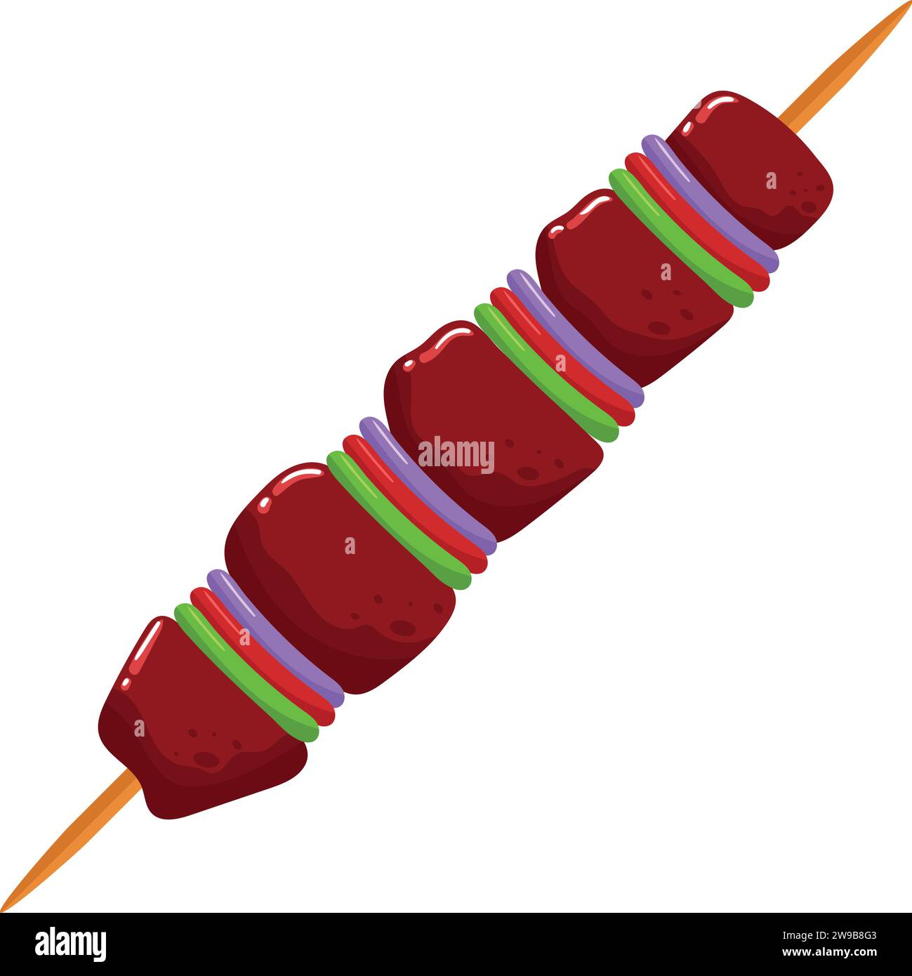 nigerian food beef suya Stock Vector Image & Art - Alamy