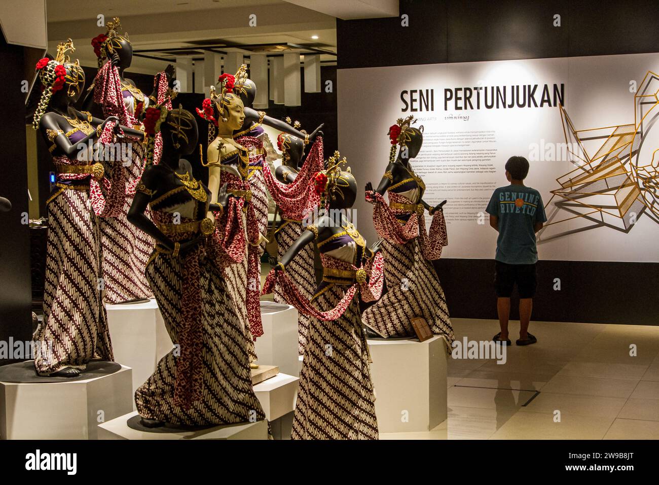 Yogyakarta, Central Java, Indonesia. 26th Dec, 2023. Visitors look at a ...