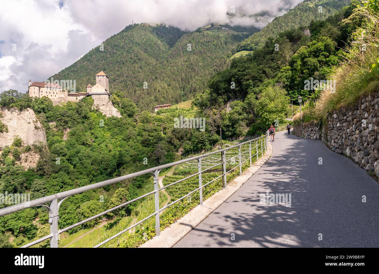 Tyrol Castle in South Tyrol. The Castle is home to the South Tyrolean ...