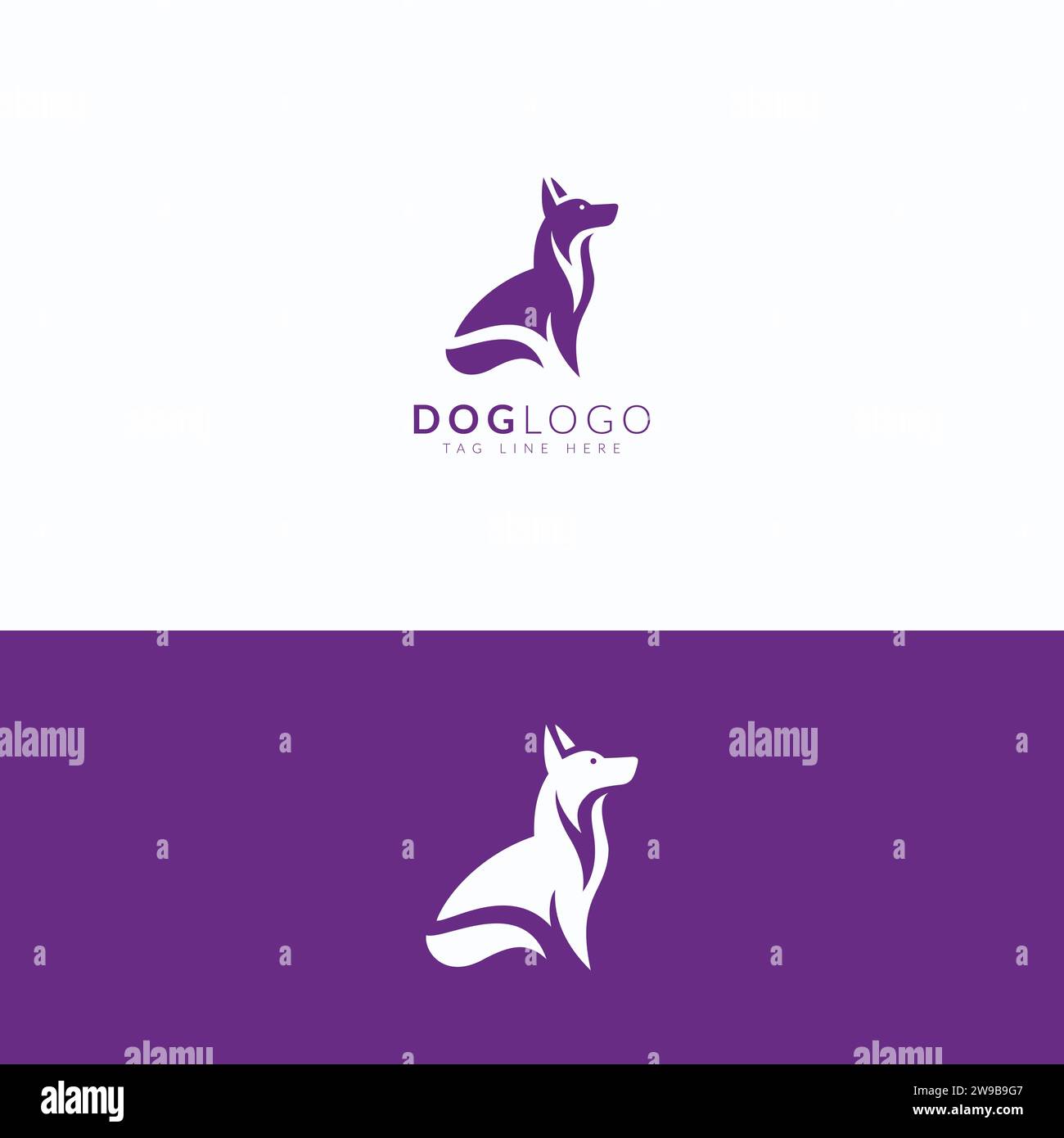 Playful pet logo hi-res stock photography and images - Alamy