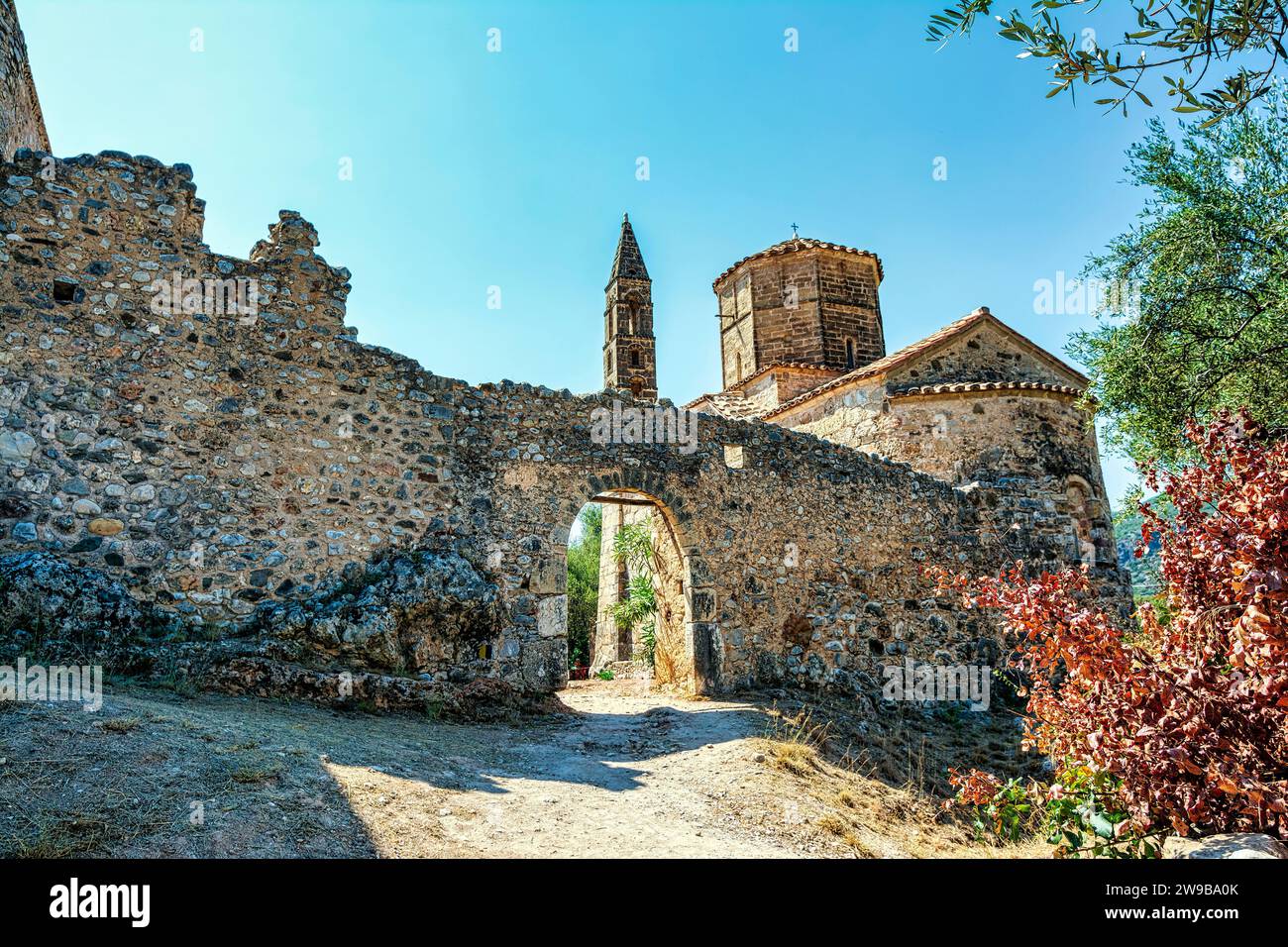 Kardamili old town, Messenia, Greece. Old Kardamili is a small ...