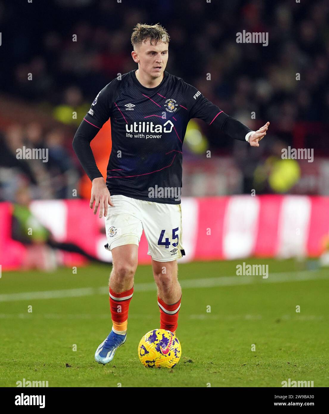 Luton Town's Alfie Doughty during the Premier League match at Bramall ...
