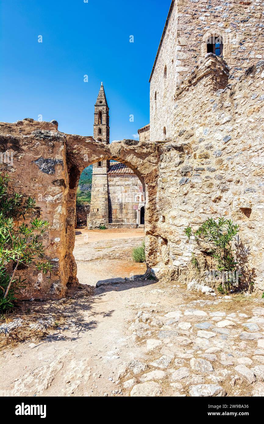 Kardamili old town, Messenia, Greece. Old Kardamili is a small ...