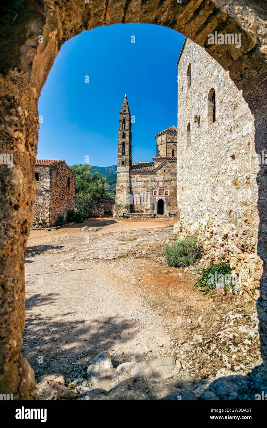 Kardamili old town, Messenia, Greece. Old Kardamili is a small ...