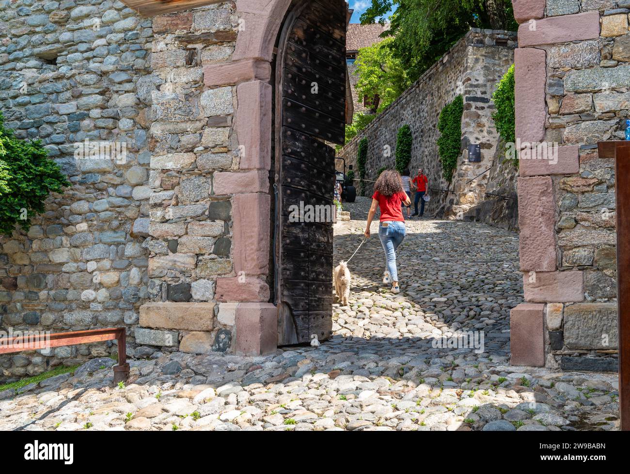 Dorf Tirol, Trentino Alto Adige, Italy, June 14, 2023: entrance of ...