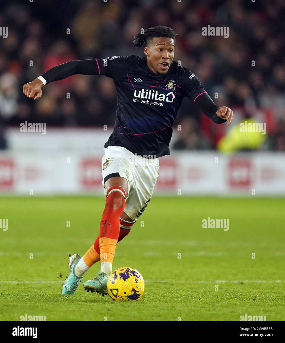 Luton Town's Gabriel Osho during the Premier League match at Bramall ...