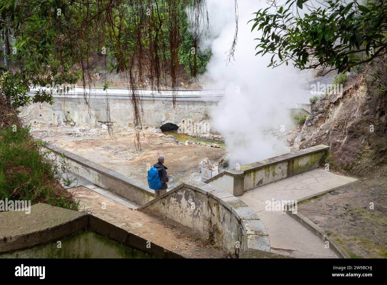 Caldeiras das Furnas, hot springs, Sao Miguel, Azores Stock Photo - Alamy