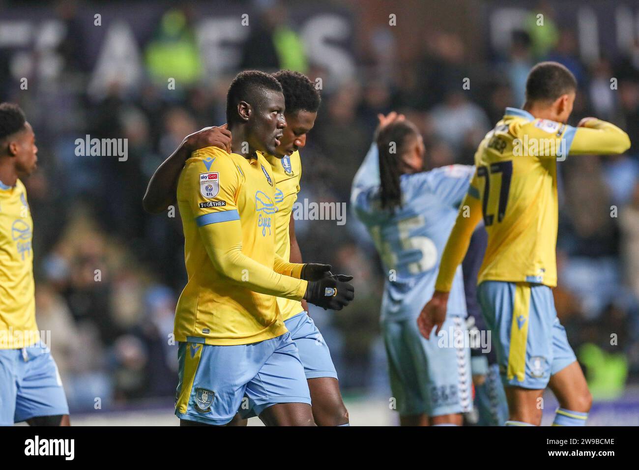 Coventry, UK. 26th Dec, 2023. Sheffield Wednesday defender Bambo Diaby ...