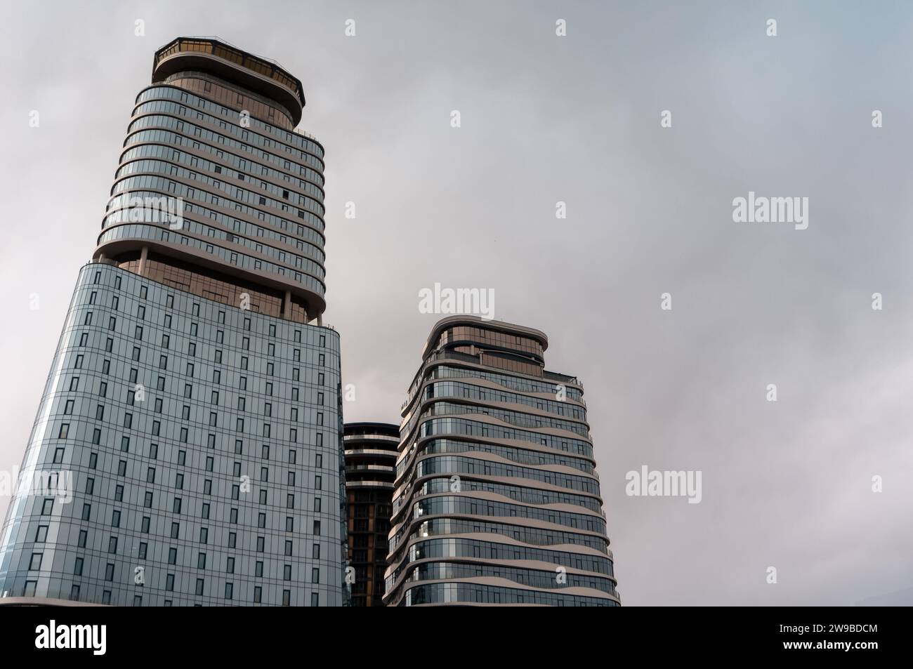 modern skyscraper tower King David residence, Tbilisi Georgia Stock ...