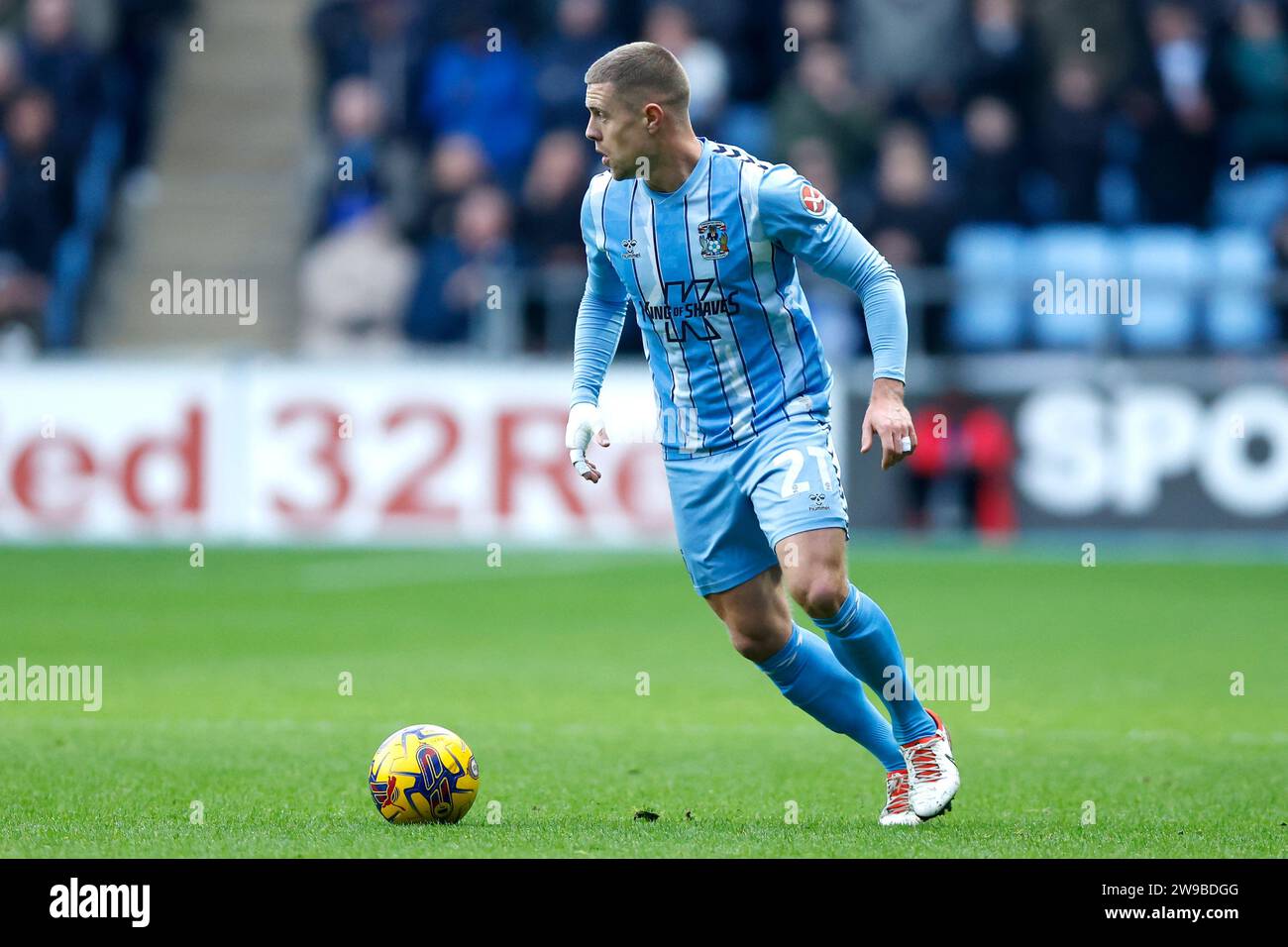 Coventry City's Jake Bidwell in action during the Sky Bet Championship ...