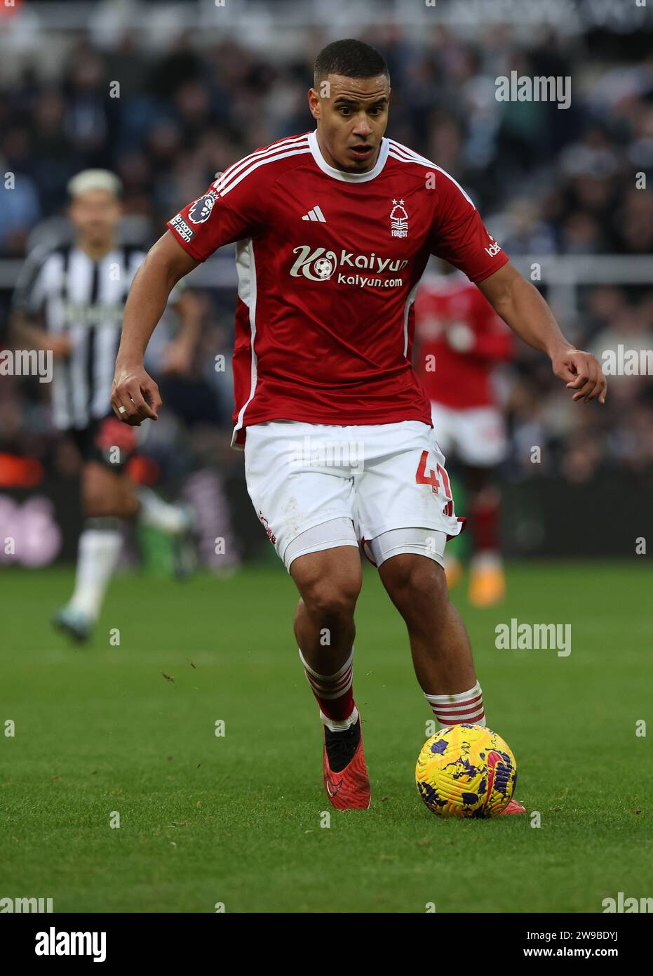 Newcastle Upon Tyne, UK. 26th Dec, 2023. Murillo of Nottingham Forest ...