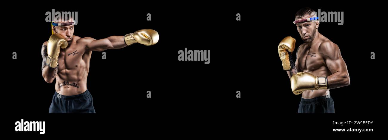 Man boxer practicing punches camera hi-res stock photography and images ...