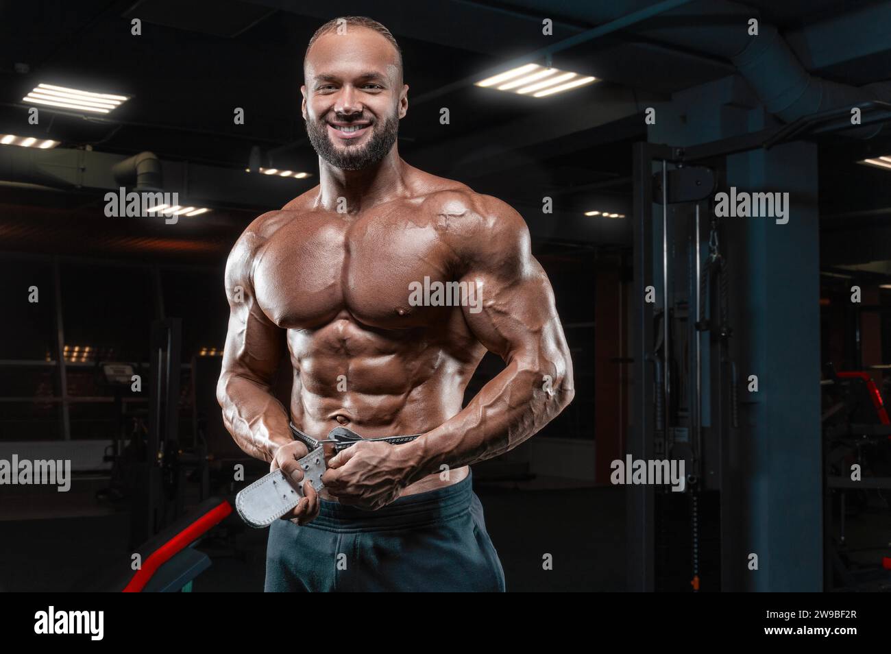 Young athletic male wrestler hi-res stock photography and images - Alamy