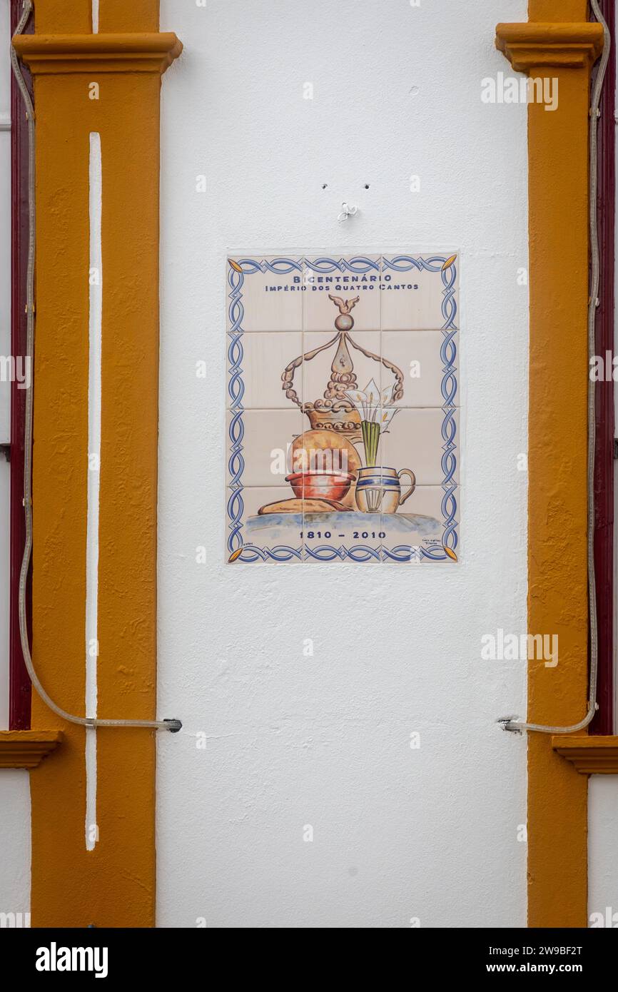 Imperio of the holy spirit in Angro do Heroismo, Terceira, Azores Stock ...