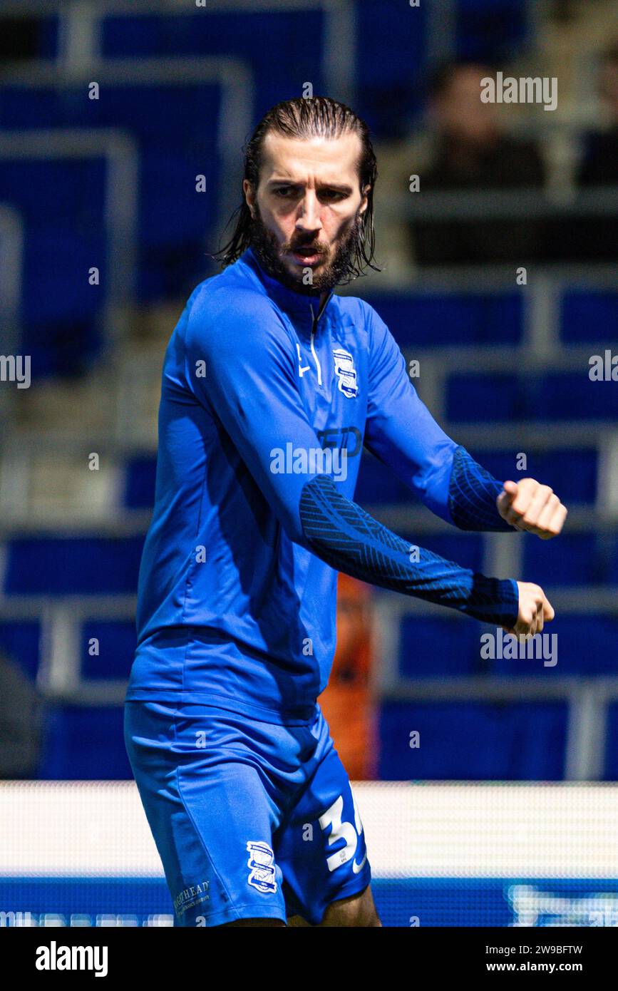 26th December 2023; St Andrews, Birmingham, West Midlands, England; EFL Championship Football ...