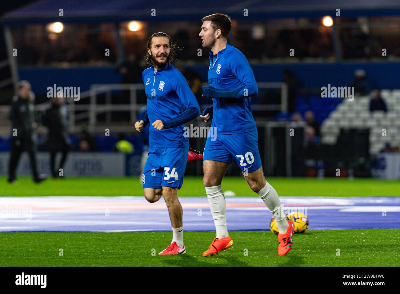26th December 2023; St Andrews, Birmingham, West Midlands, England; EFL Championship Football ...