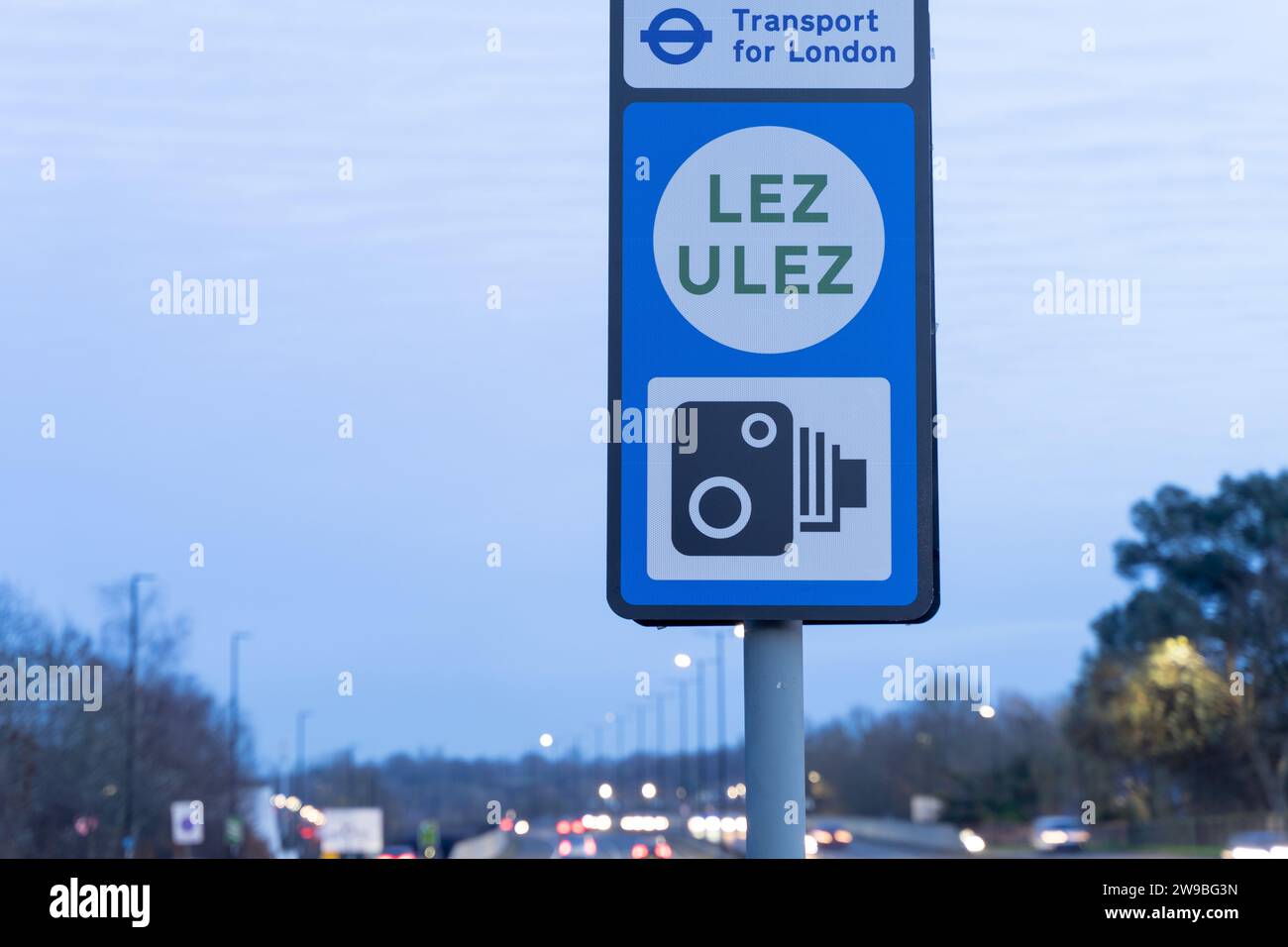Greater London UK, 26th December 2023. Transport for London's ULEZ ...