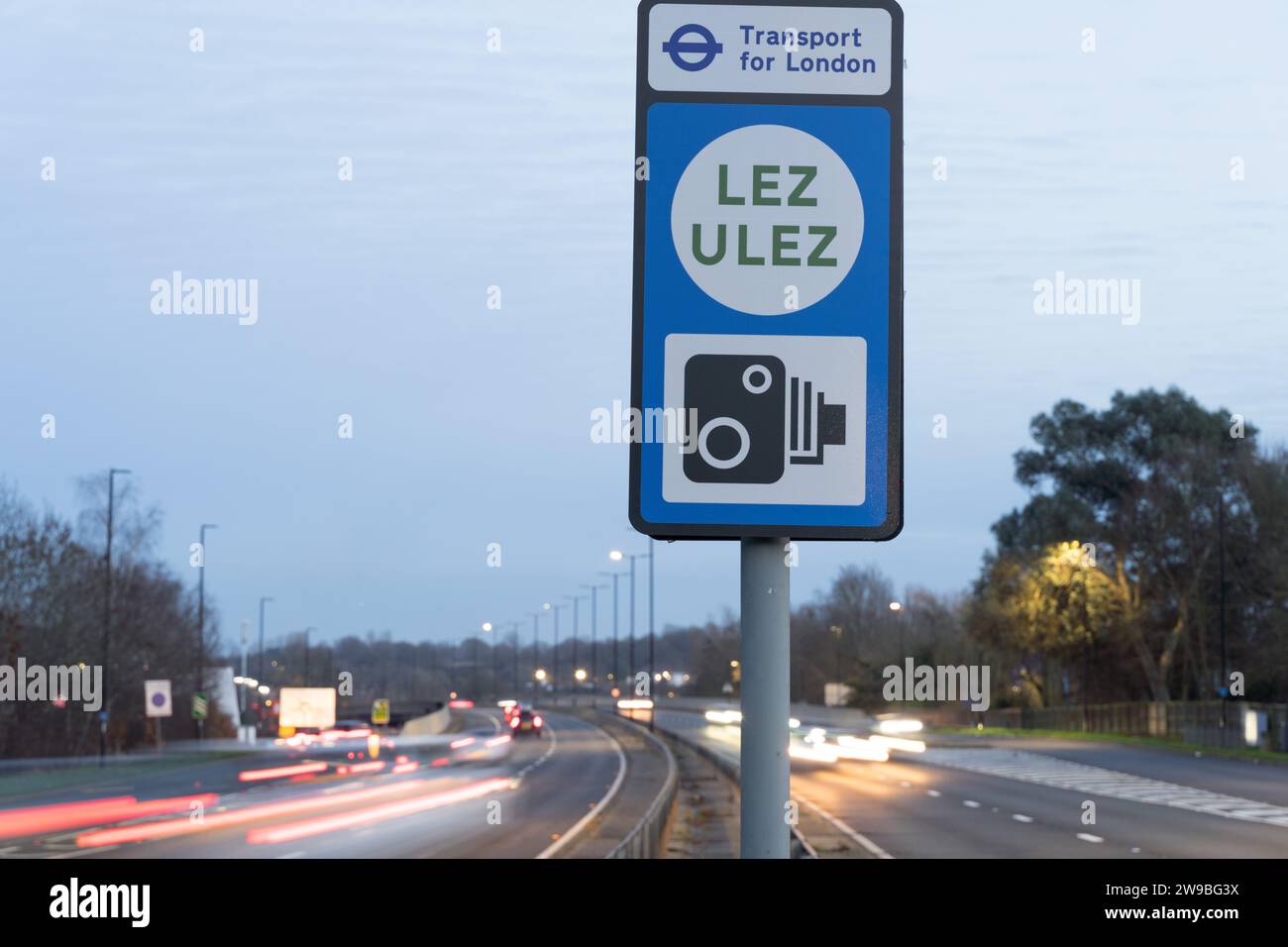 Greater London UK, 26th December 2023. Transport for London's ULEZ ...