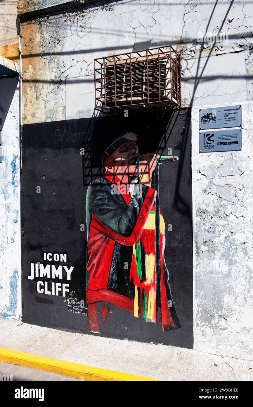 Jimmy Cliff Mural, Water Lane, Downtown Arts Project, Kingston, Jamaica ...
