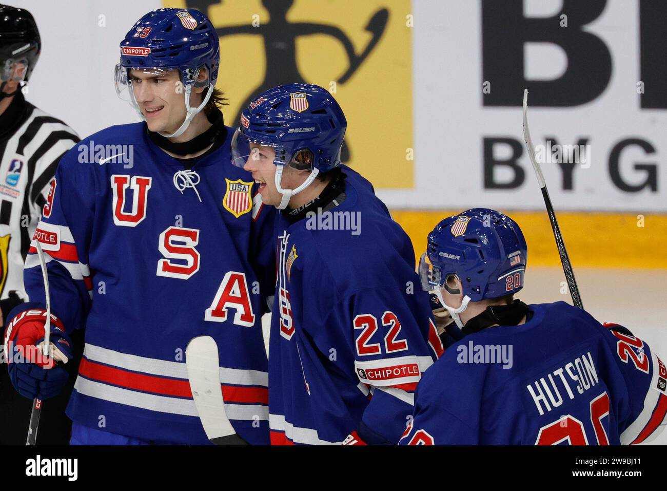 Gothenburg, Sverige. 26th Dec, 2023. USA's Issac Howard scores 4-1 ...