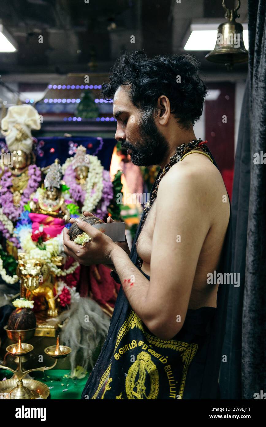 London, UK. 26th December 2023The Swami Ayyappan Temple in Manor Park ...