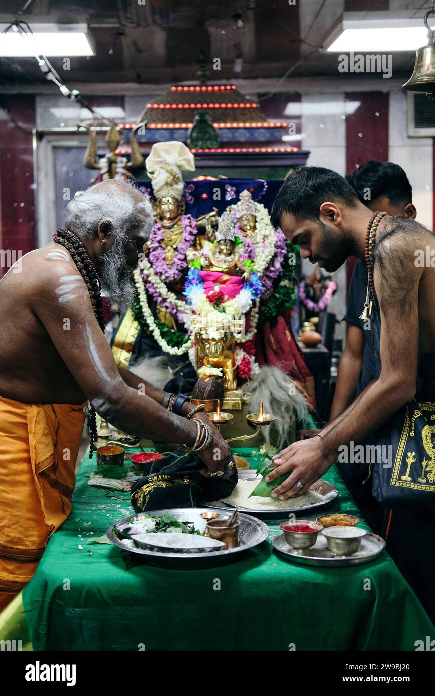 London, UK. 26th December 2023The Swami Ayyappan Temple in Manor Park ...