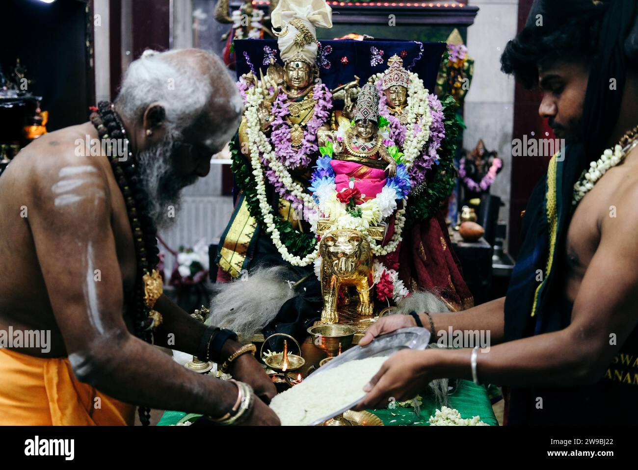 London, UK. 26th December 2023The Swami Ayyappan Temple in Manor Park ...