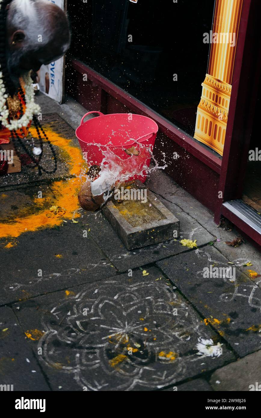 London, UK. 26th December 2023The Swami Ayyappan Temple in Manor Park ...