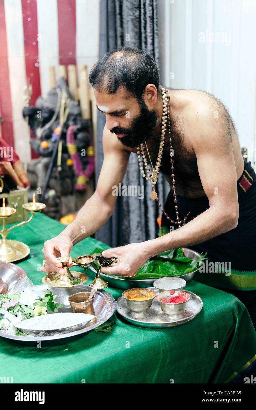 London, UK. 26th December 2023The Swami Ayyappan Temple in Manor Park ...