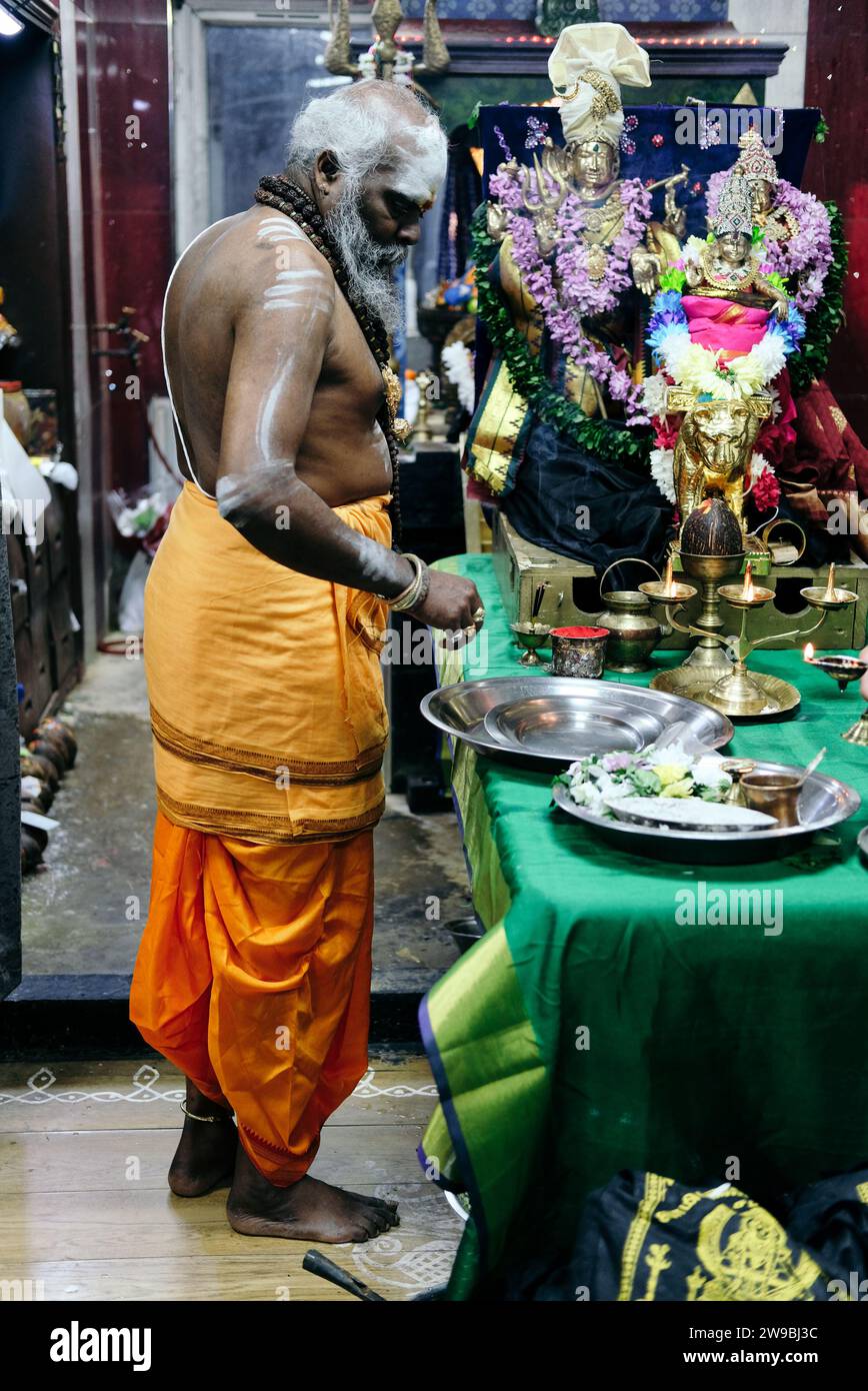 London, UK. 26th December 2023The Swami Ayyappan Temple in Manor Park ...