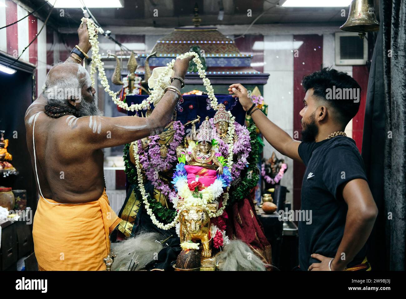 London, UK. 26th December 2023The Swami Ayyappan Temple in Manor Park ...