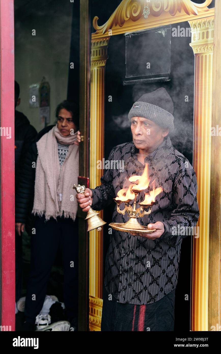 London, UK. 26th December 2023The Swami Ayyappan Temple in Manor Park ...