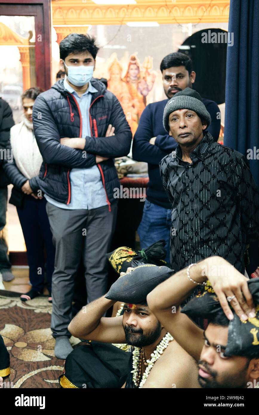 London, UK. 26th December 2023The Swami Ayyappan Temple in Manor Park ...