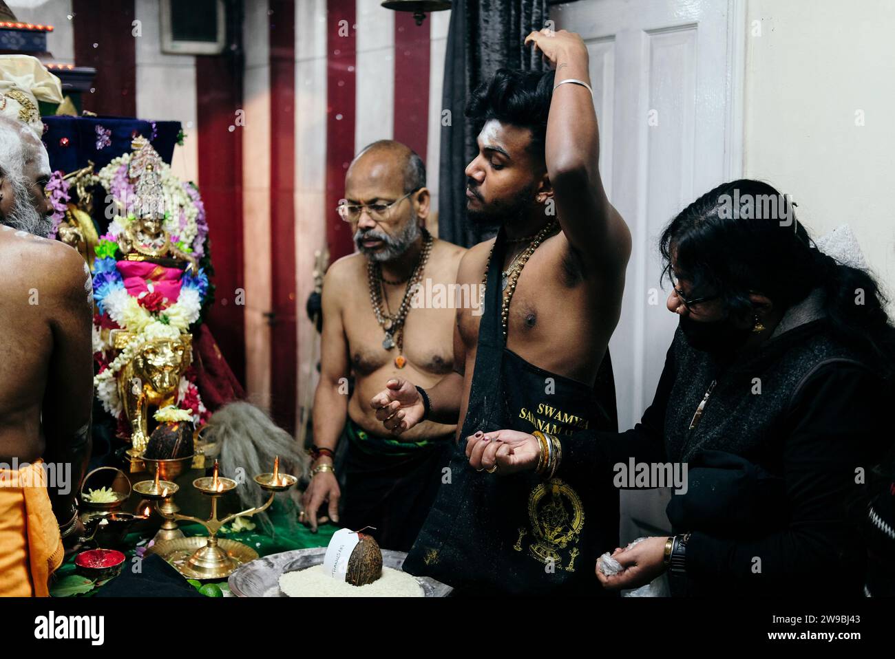 London, UK. 26th December 2023The Swami Ayyappan Temple in Manor Park ...