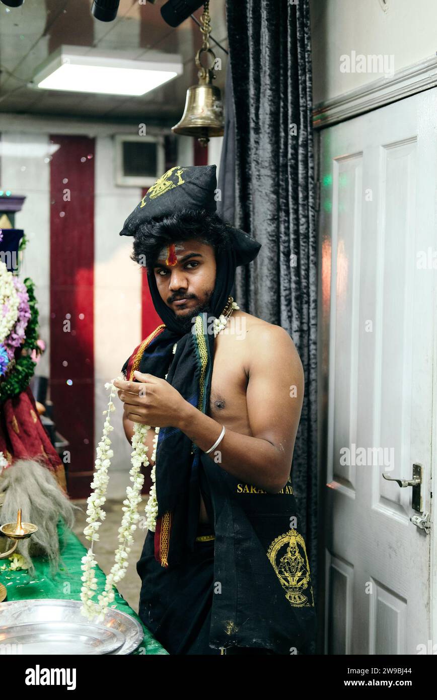 London, UK. 26th December 2023The Swami Ayyappan Temple in Manor Park ...