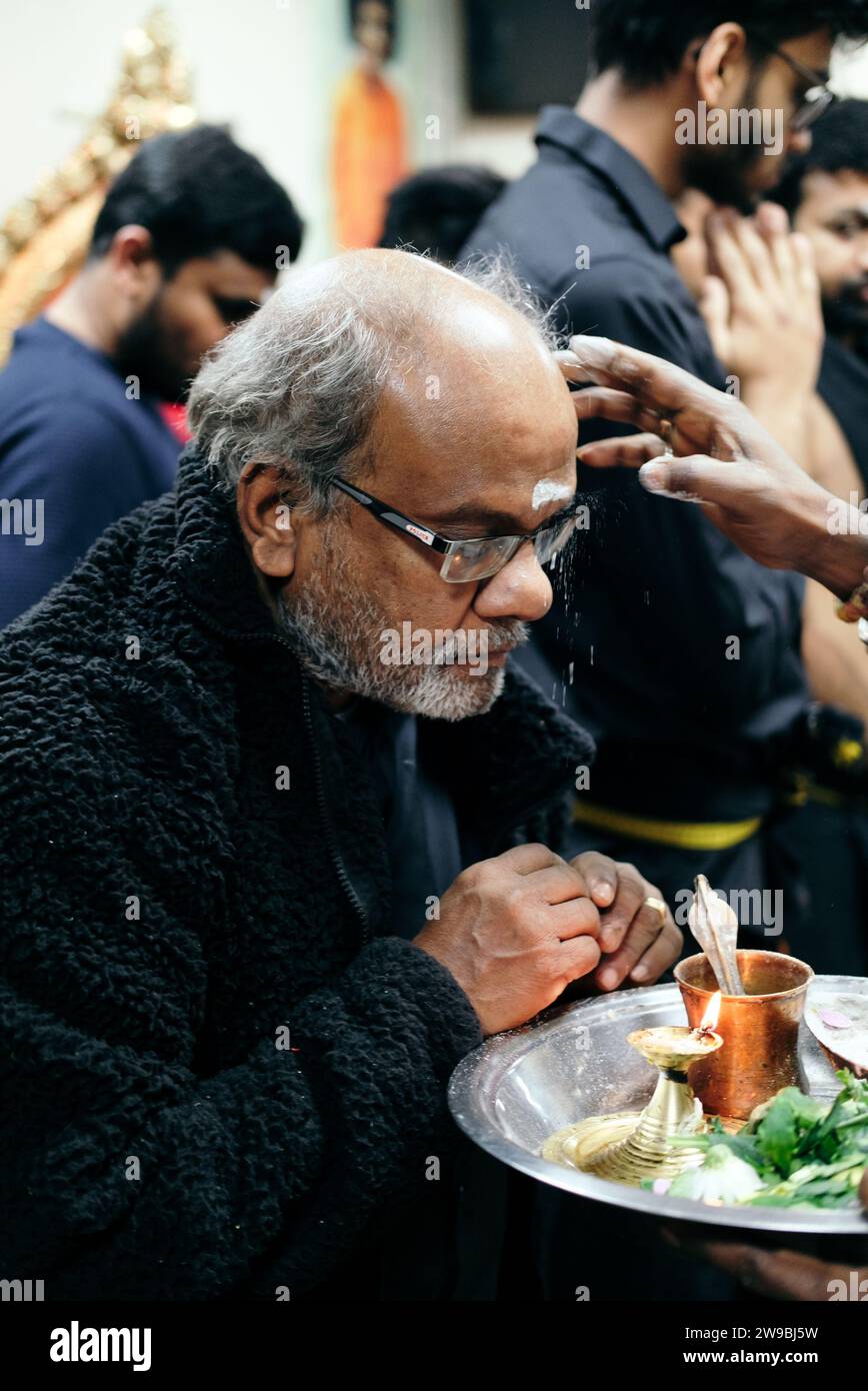 London, UK. 26th December 2023The Swami Ayyappan Temple in Manor Park ...